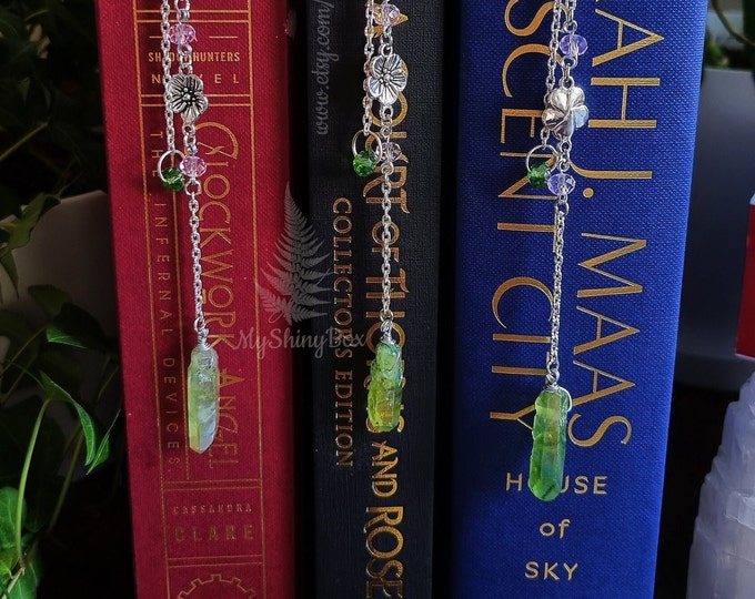 Fantasy Bookmark, Quartz Crystal Bookmark, Witchy Whimsygoth Fairy ...