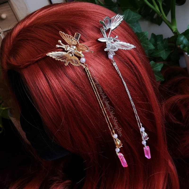 Butterfly Hair Clips - Etsy