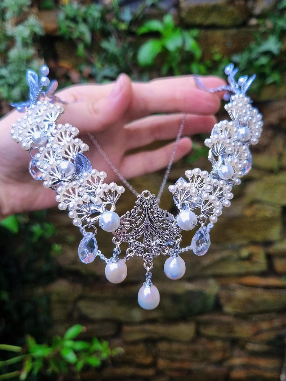 Fairy Circlet With Pearls, Elven Tiara, Elf Headpiece, Fairy Costume ...