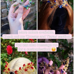 Blue Fantasy Tiara, Celestial Elf Headpiece, Fairy Costume Circlet ...