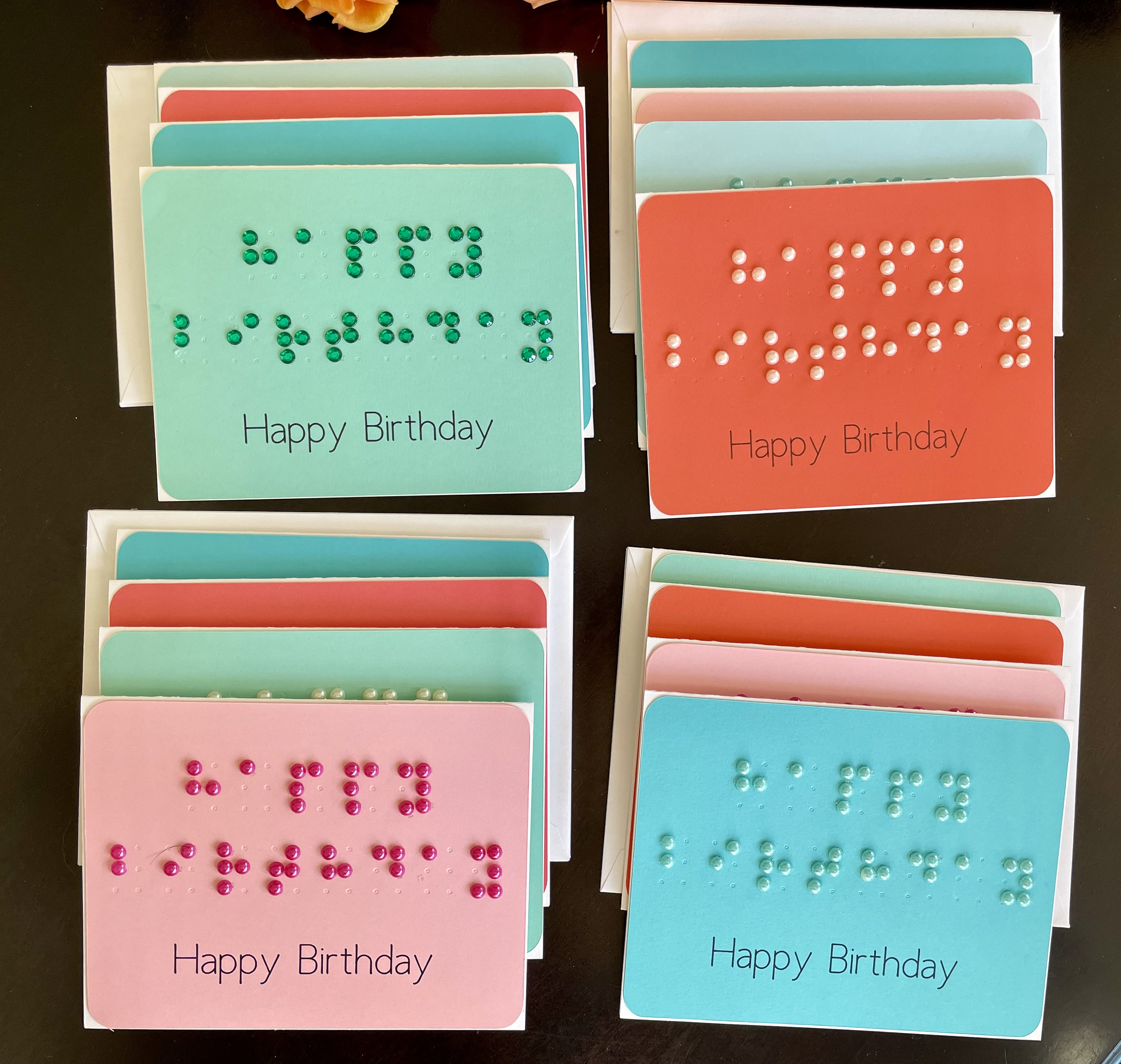 Braille Birthday Card, Tactile Cards, Visually Impaired, Blind. - Etsy