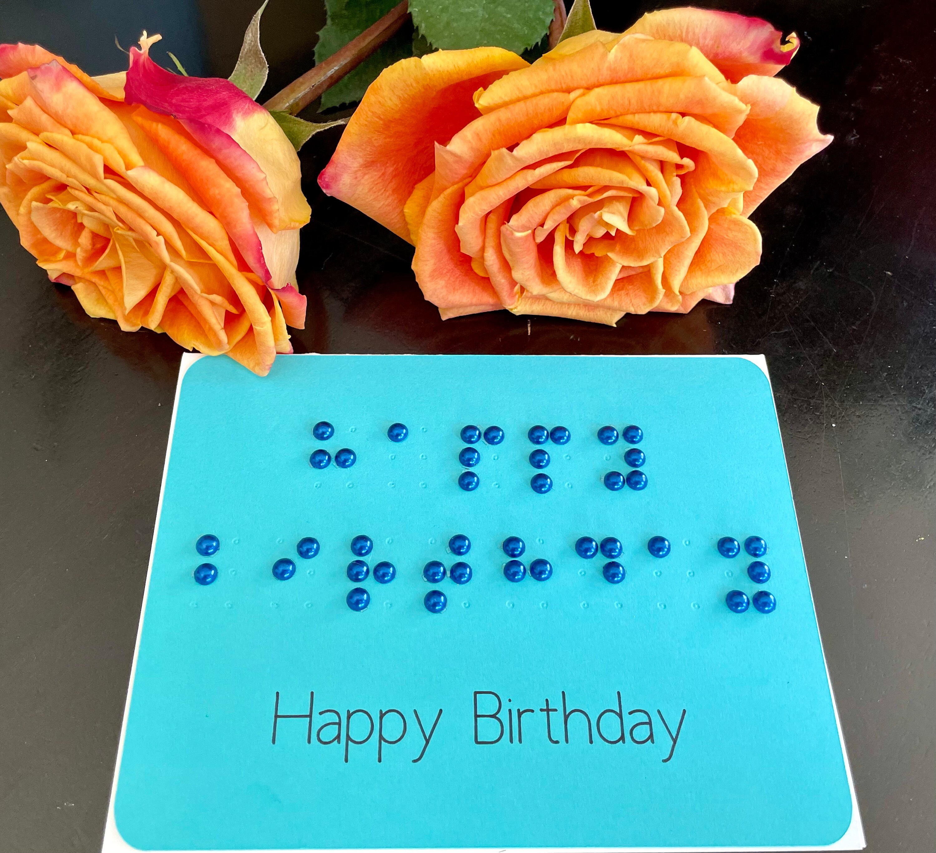 Braille Birthday Card, Tactile Cards, Visually Impaired, Blind. - Etsy