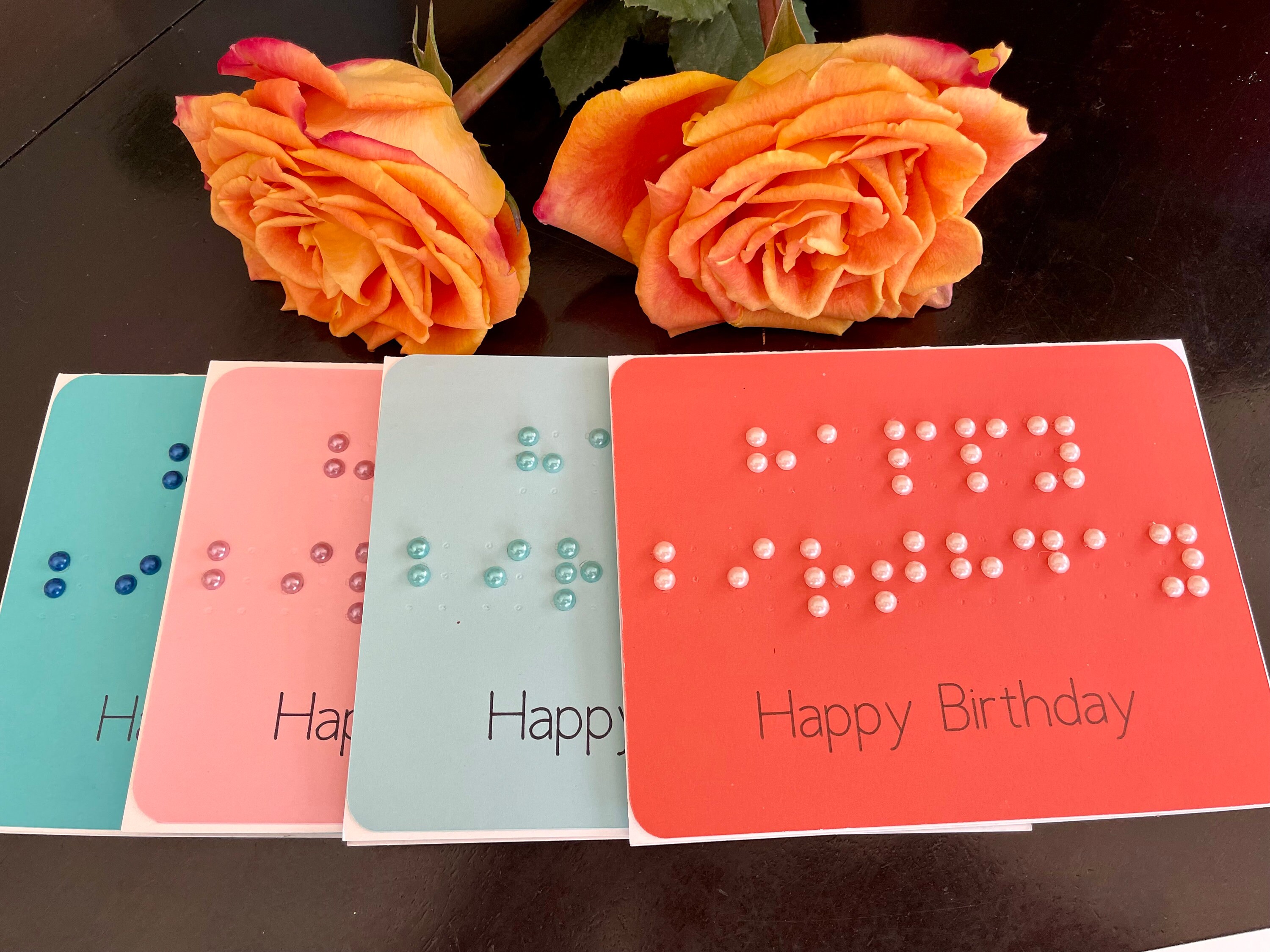 Braille Birthday Card, Tactile Cards, Visually Impaired, Blind. - Etsy