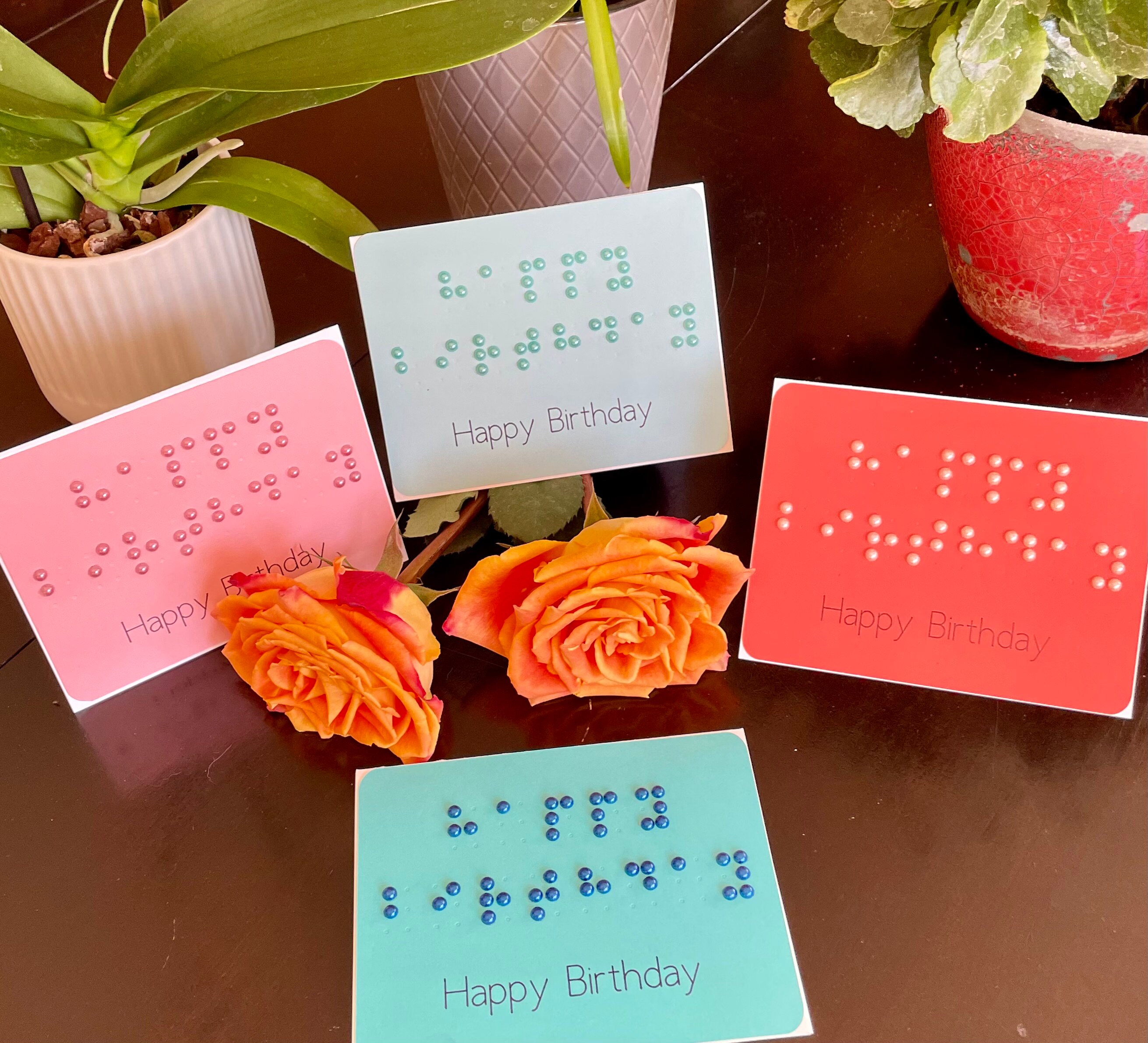 Braille Birthday Card, Tactile Cards, Visually Impaired, Blind. - Etsy