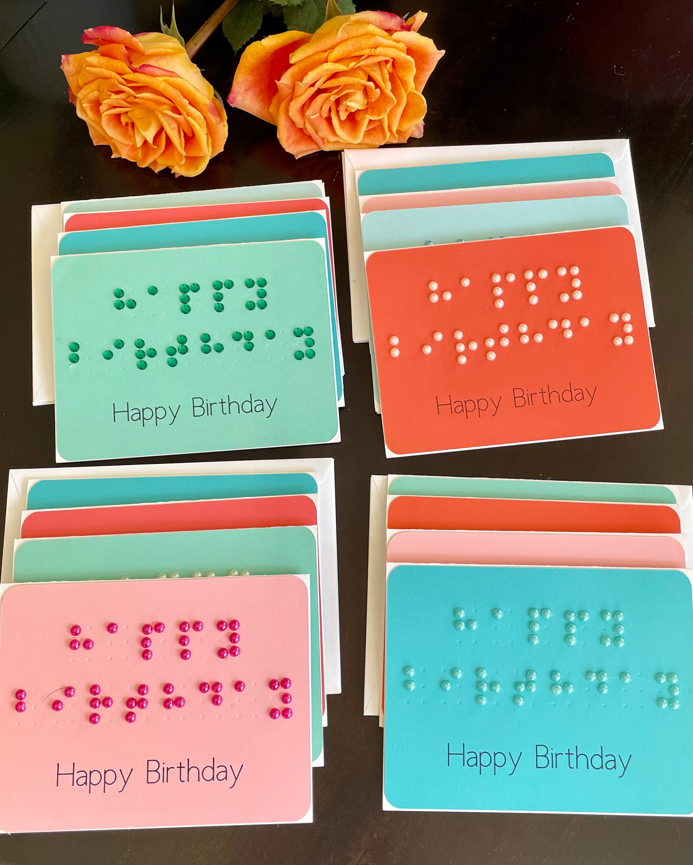 Braille Birthday Card, Tactile Cards, Visually Impaired, Blind. - Etsy