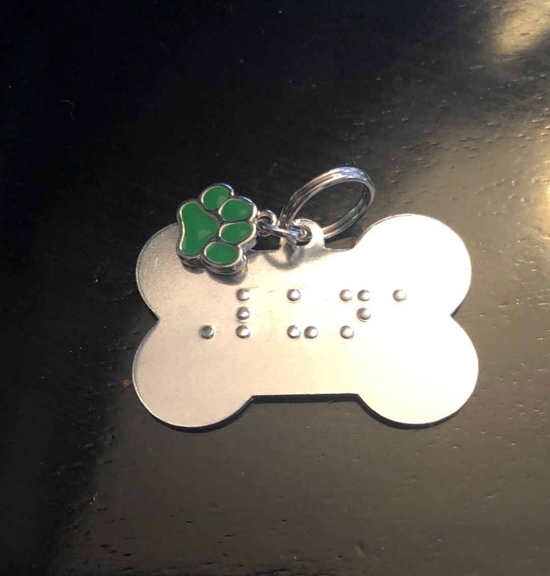 Braille Dog Tag, Braille, Braille Gift, Gift Braille, Braille Tag, - Etsy