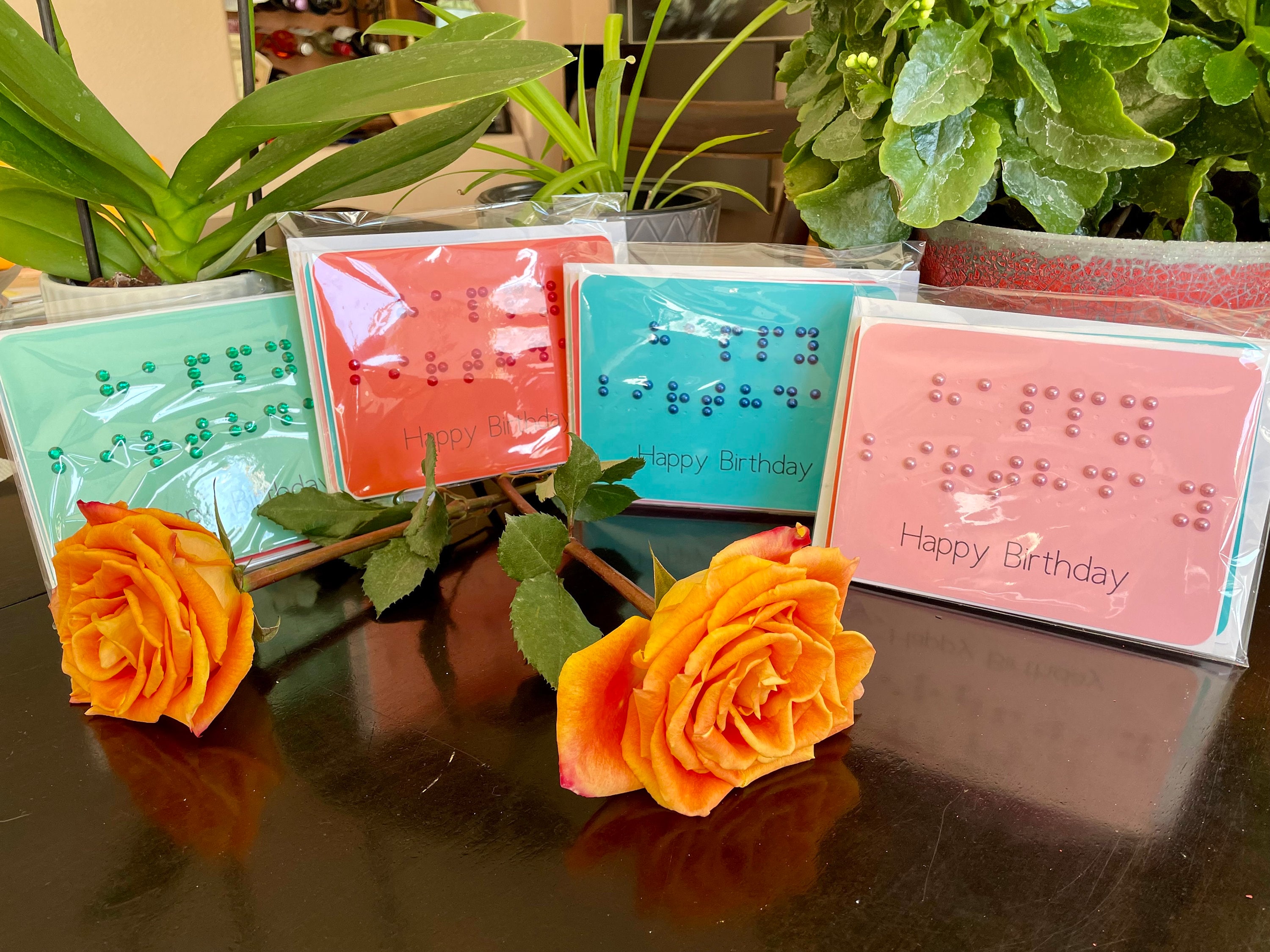 Braille Birthday Card, Tactile Cards, Visually Impaired, Blind. - Etsy