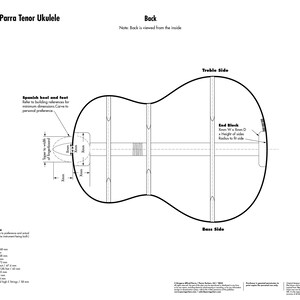 Tenor Ukulele Martin/parra Plan - Etsy