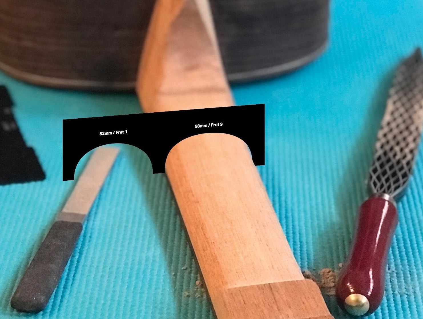 Classical Guitar Neck Shaping Template - Etsy