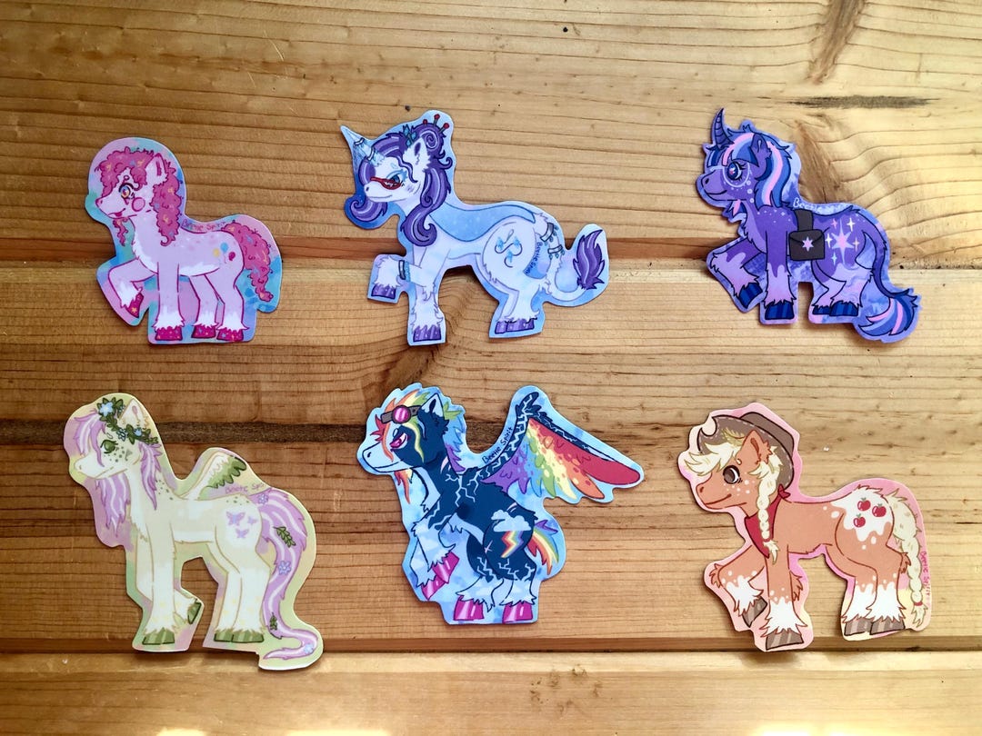 My Little Pony Stickers - Etsy