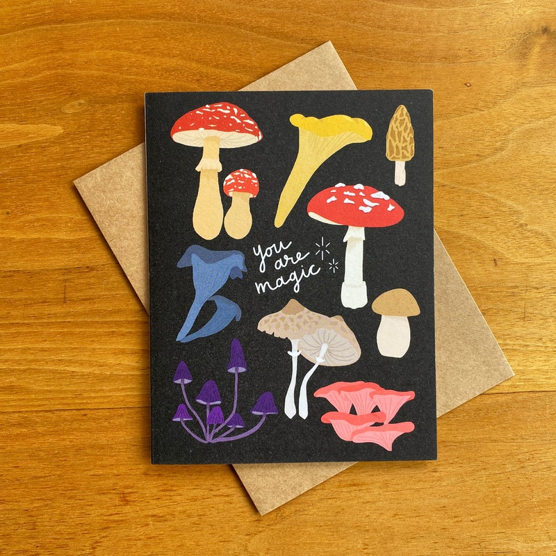 Mushroom Note Cards - Etsy