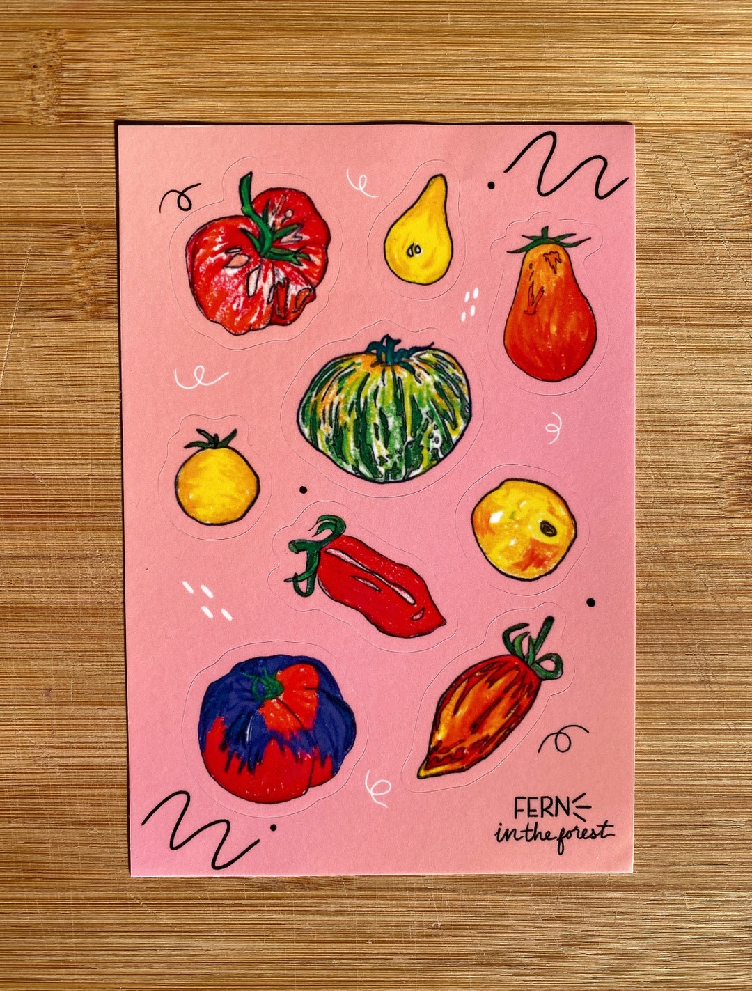 Foodie Sticker Sheets 4 X 6 Sticker Sheets - Etsy
