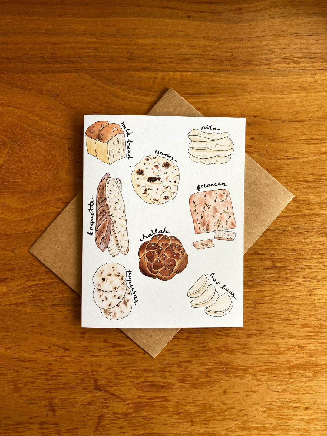 Bread Greeting Card | Baked Goods Cards | Foodie Cards | Baking ...