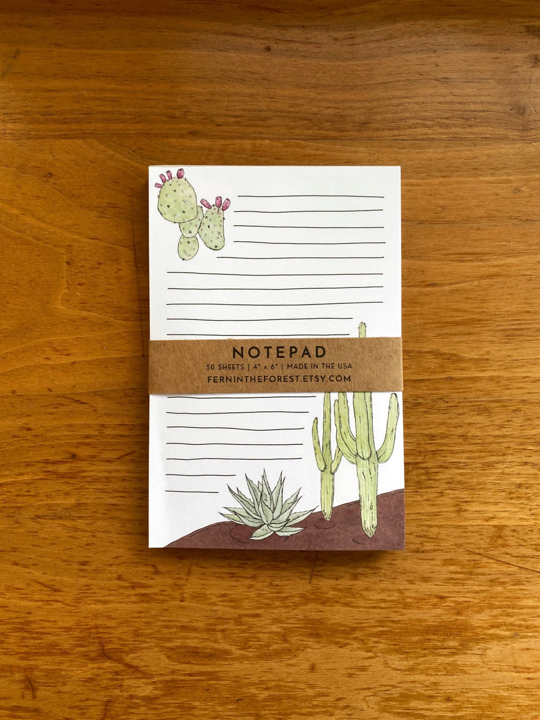 Cactus Notepad | Watercolor Shark Jot Pads | Farmer's Market Pad | to ...
