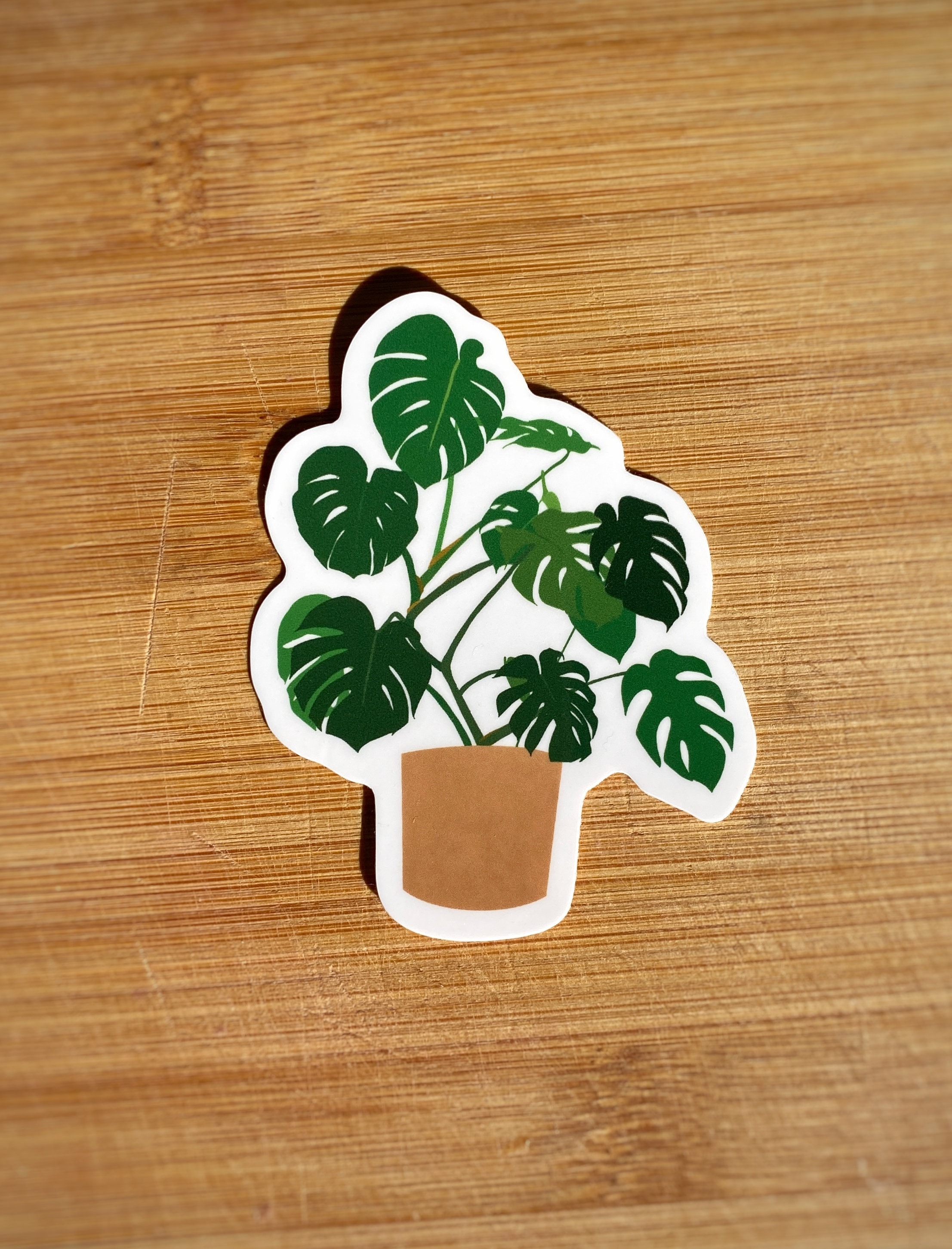 Monstera Deliciosa Stickers 3 X 2.5 Monstera | Etsy