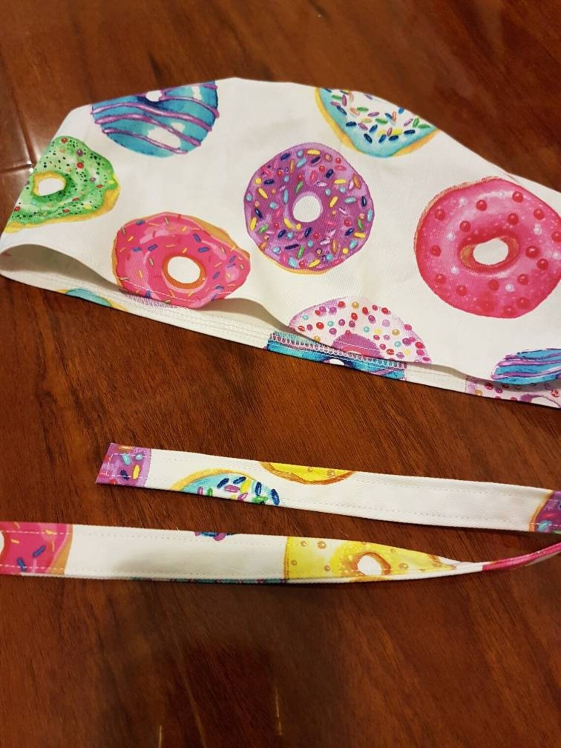 Donut Print, Doughnut Print, Scrub Hats, Scrub Caps, Theatre Hats ...