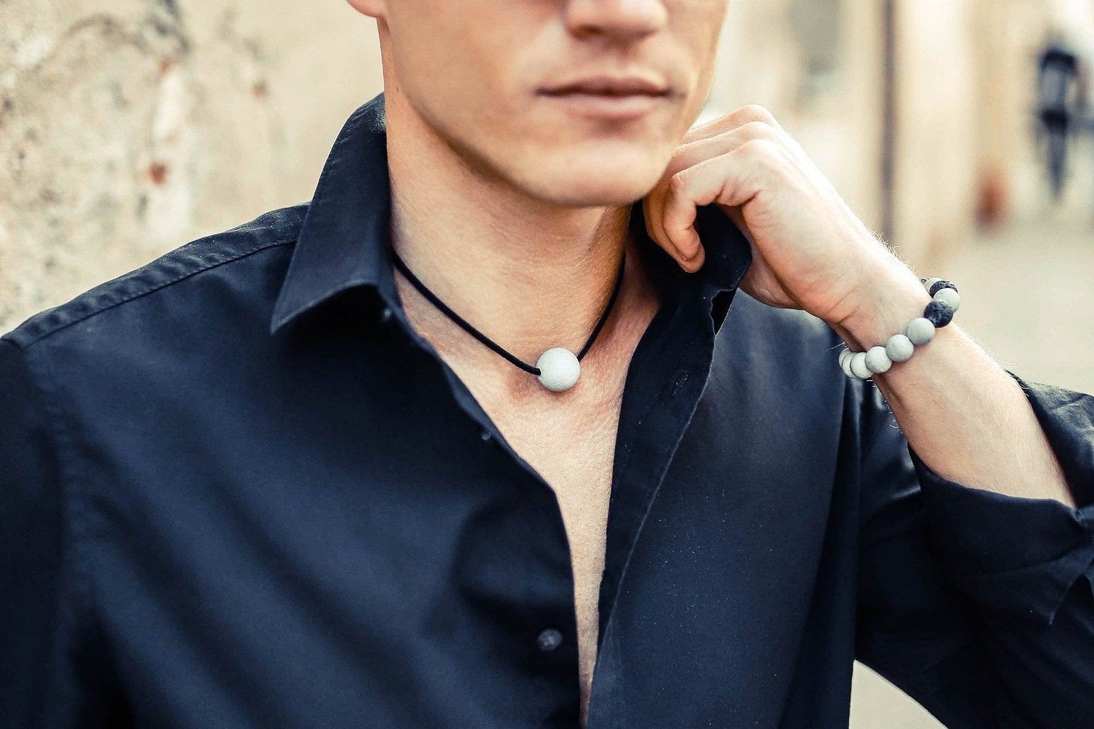 Concrete Choker Square or Cube Shape - Etsy