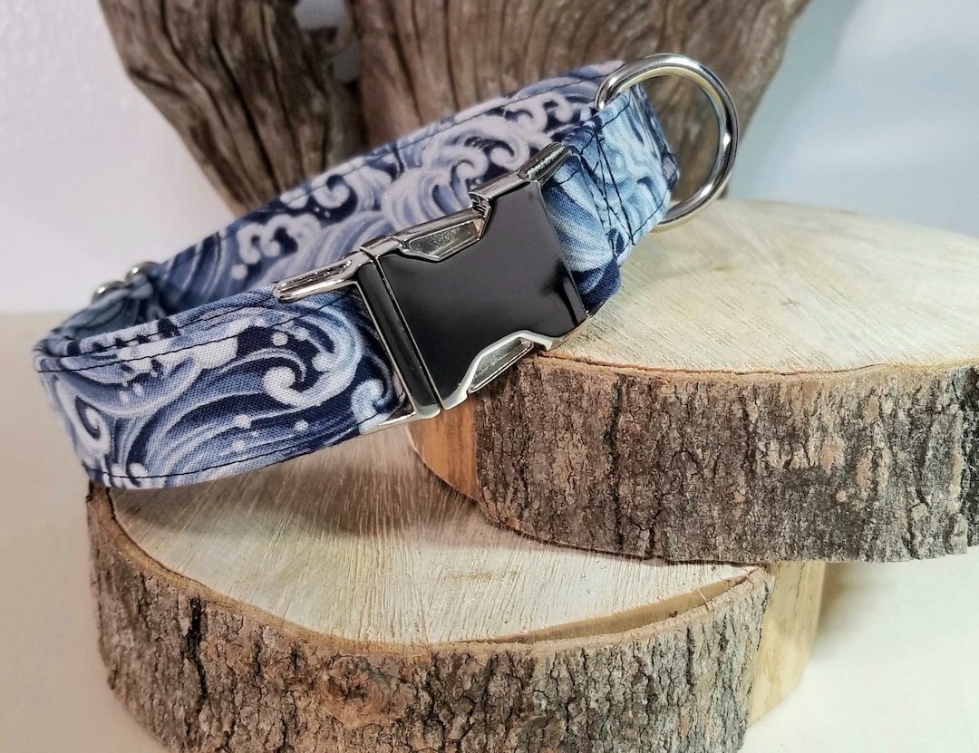 Kanagawa Collar, Japanese Dog Collar, Painting Collar, Japanese Collar ...