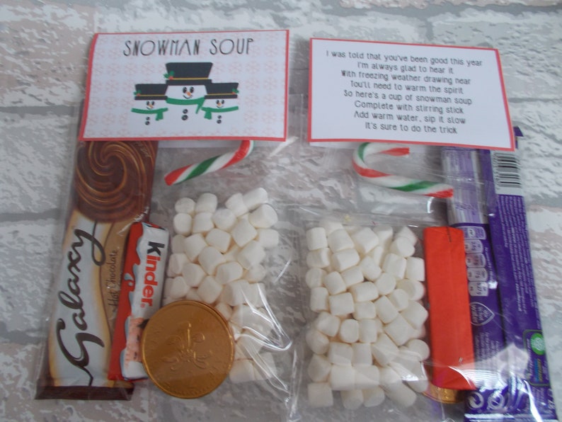 Snowman Soup Kit: Novelty Hot Chocolate Christmas Eve Box - Etsy UK