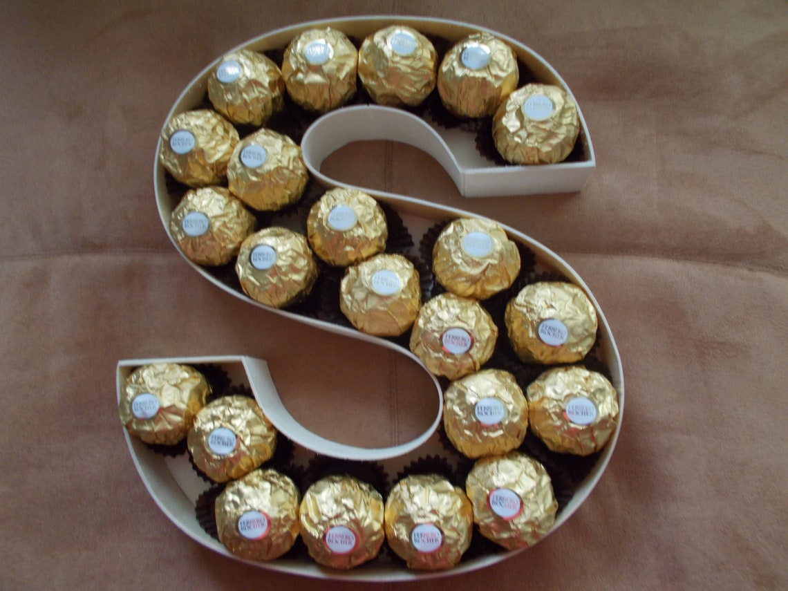 Personalized Ferrero Rocher Chocolate Letter Gift - Etsy UK