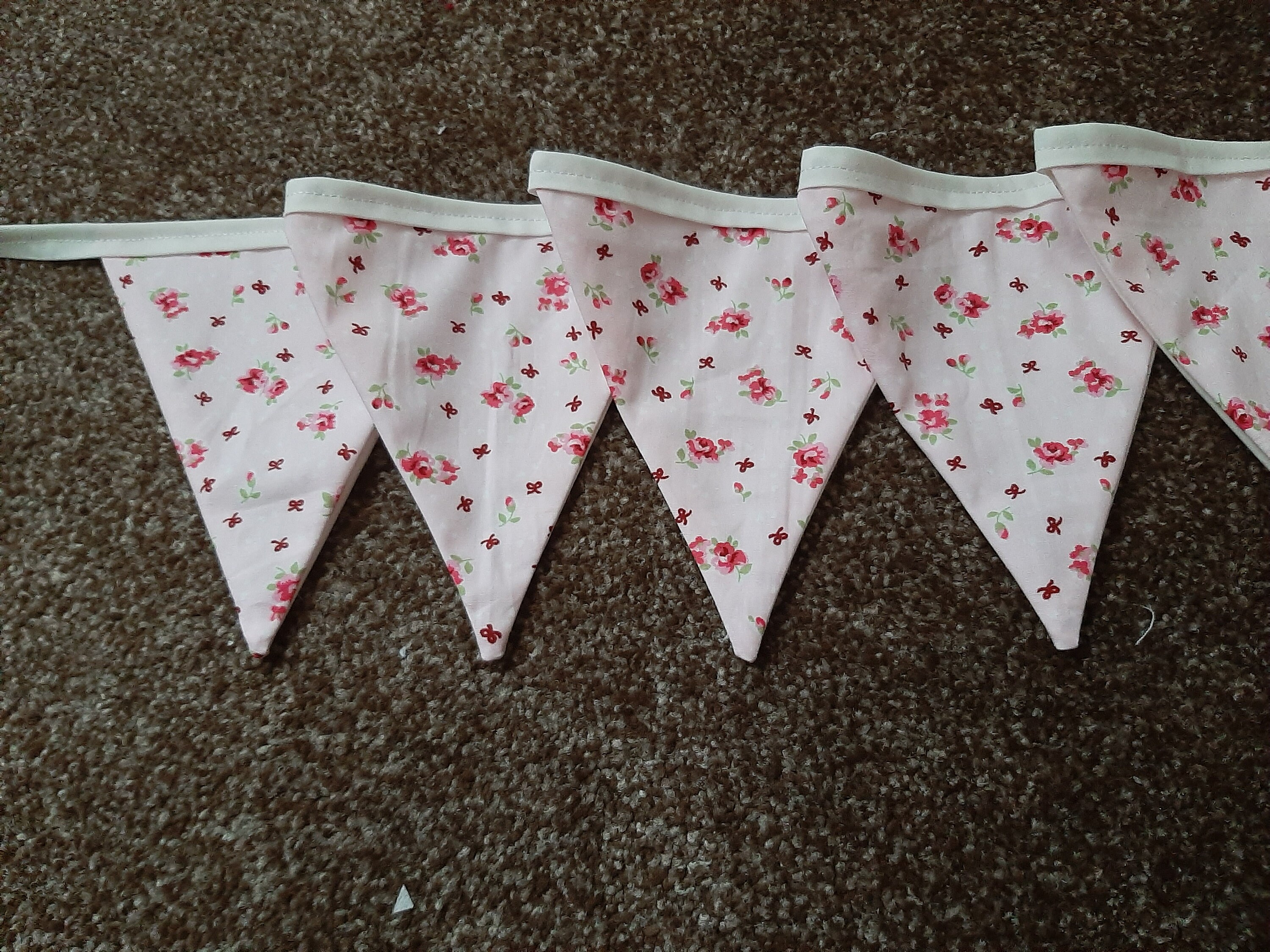 Floral Flowers Bunting, Banner Garland, Bunting Flags, Nursery Bunting ...
