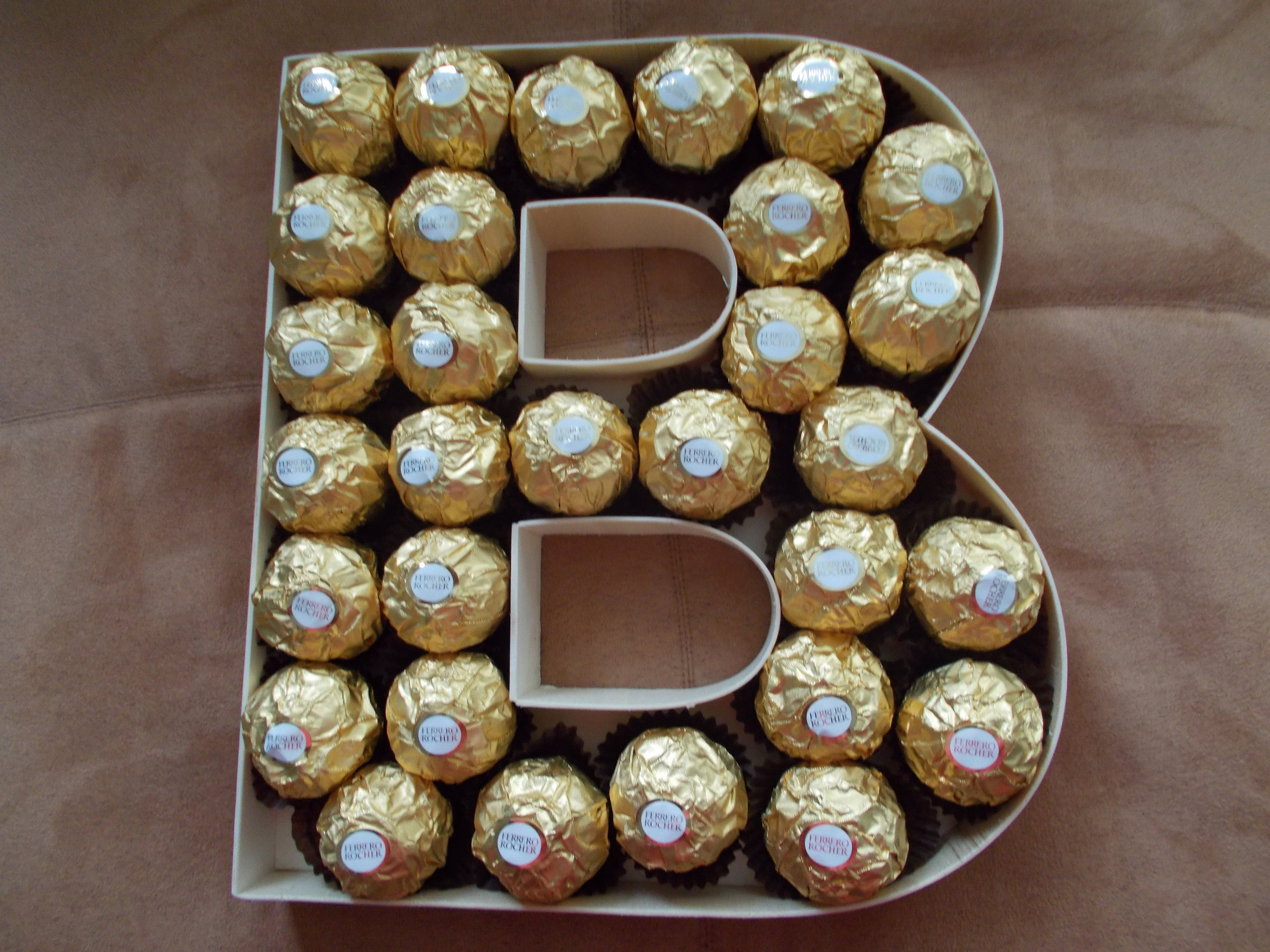 Personalized Ferrero Rocher Chocolate Letter Gift - Etsy UK
