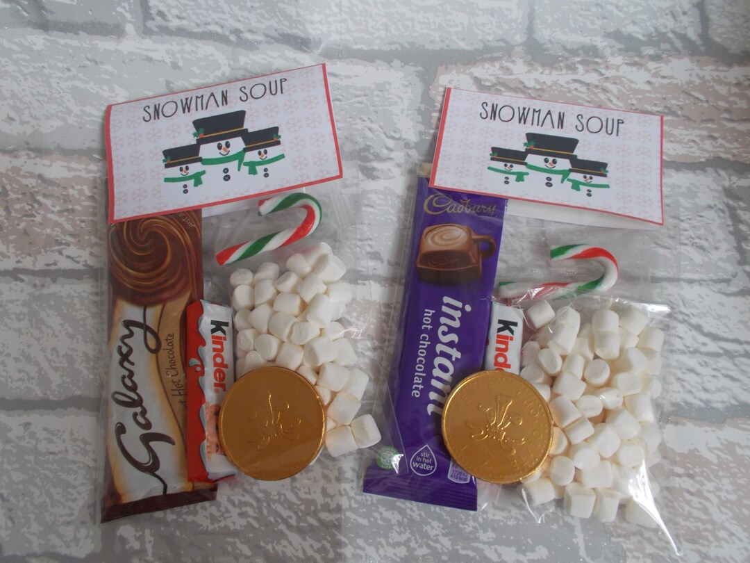 Snowman Soup Kit: Novelty Hot Chocolate Christmas Eve Box - Etsy UK