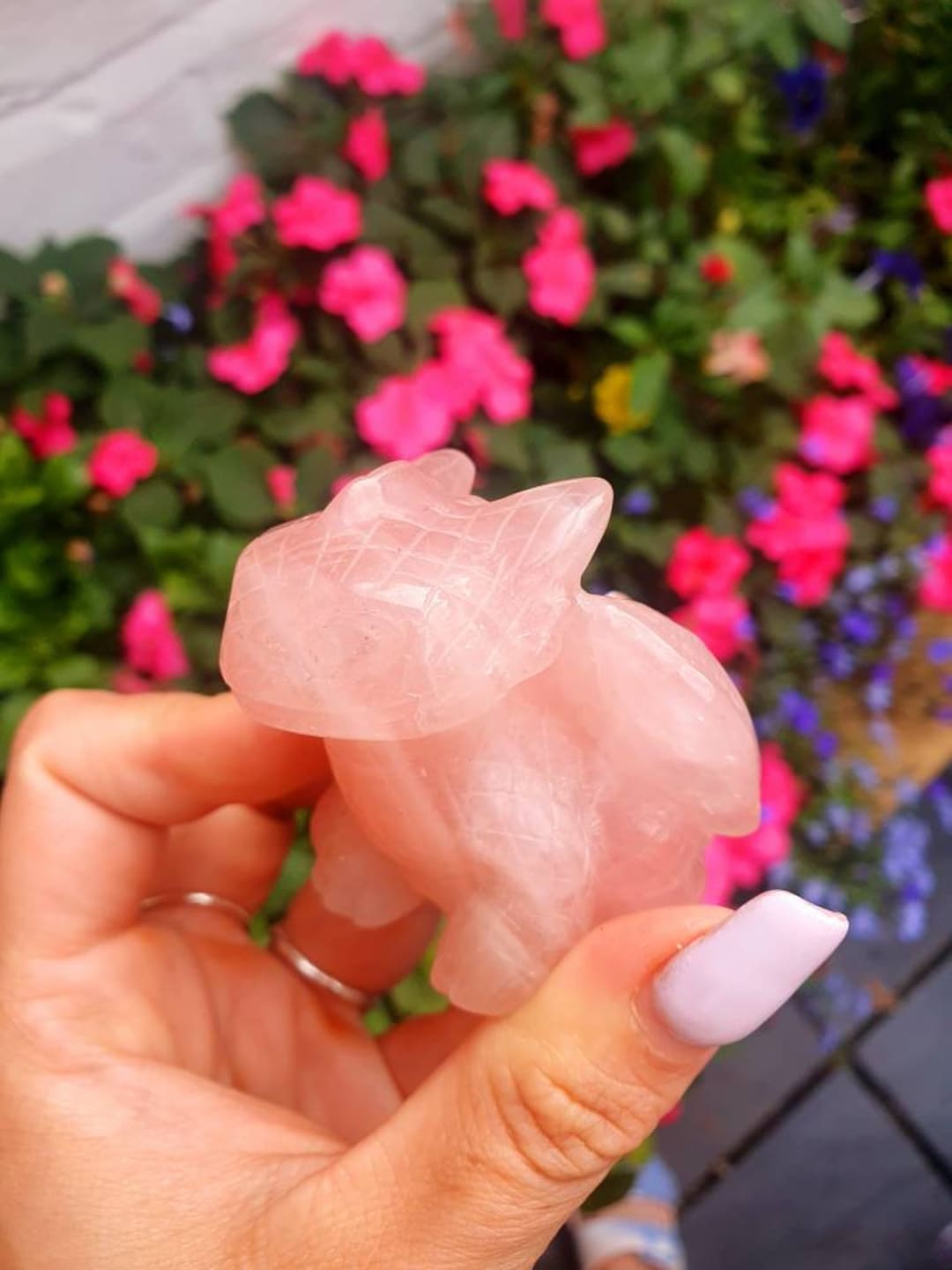 Toothless Dragon Dragon Crystal Carving Crystal Healing Sculpture Rose ...