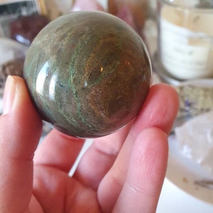 Beautiful Chrysoprase Crystal Sphere 40mm-45mm Crystal for | Etsy