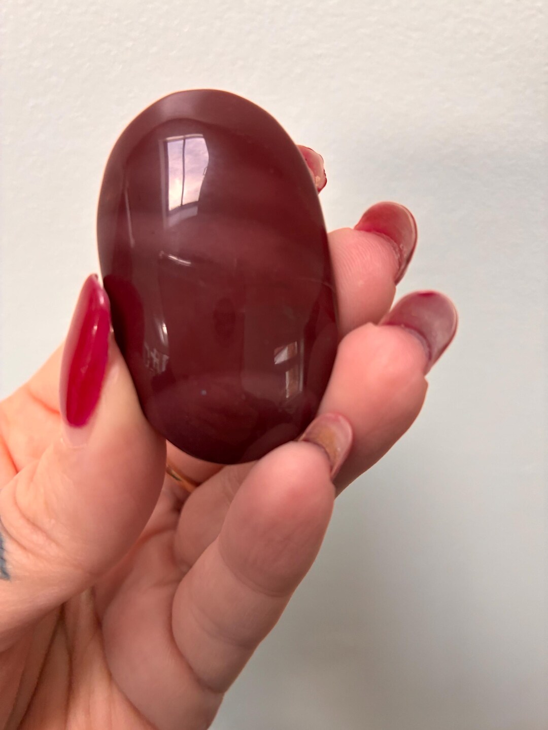 Mookaite Palm Stone: Healing Crystal Carving (40mm) - Etsy