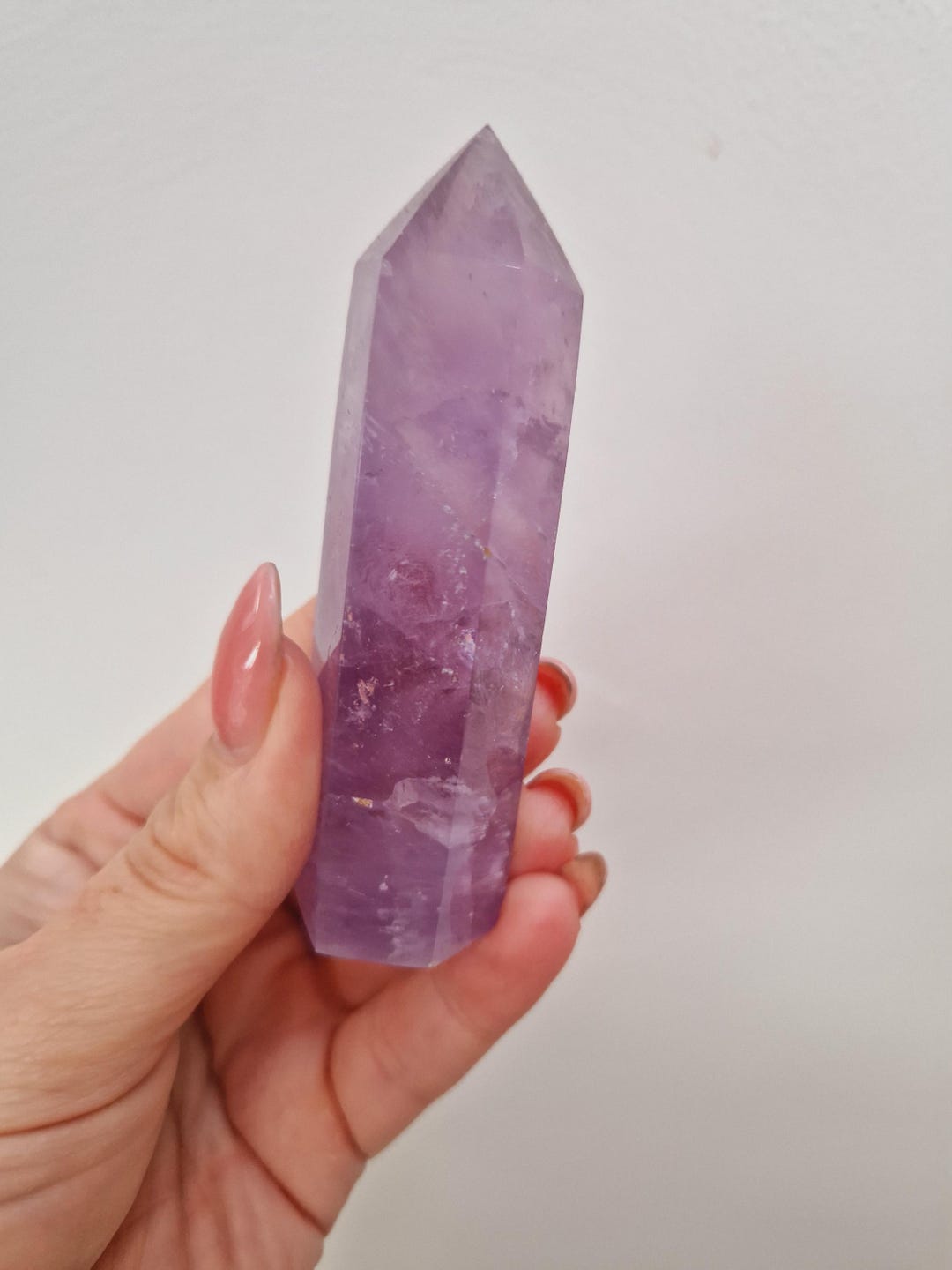 Amethyst Crystal Point - Third Eye Crystal for Healing 9cm Tall Crystal ...