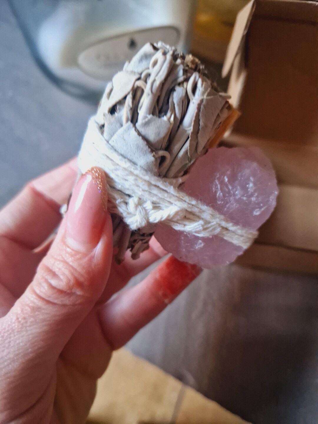 Palo Santo - Rose Quartz - White Sage Bundle Sacred Holy Love ...