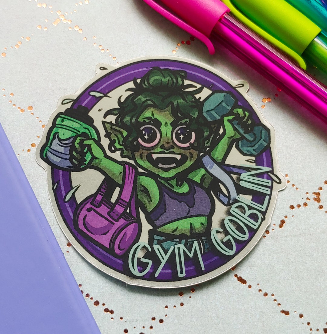 Gym Goblin Sticker - Etsy