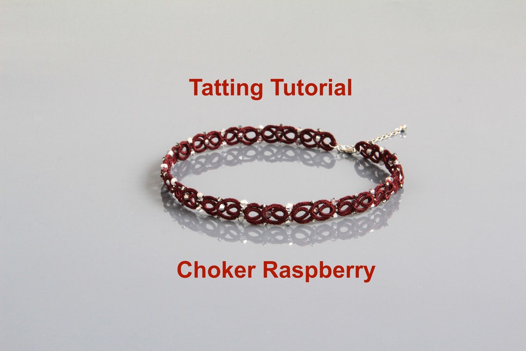 Shuttle Tatting Pattern, DIY Tatting Tutorial Lace Choker, English ...