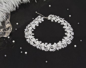 Arabesque Necklace Needle Tatting Kit and Tutorial Step by - Etsy