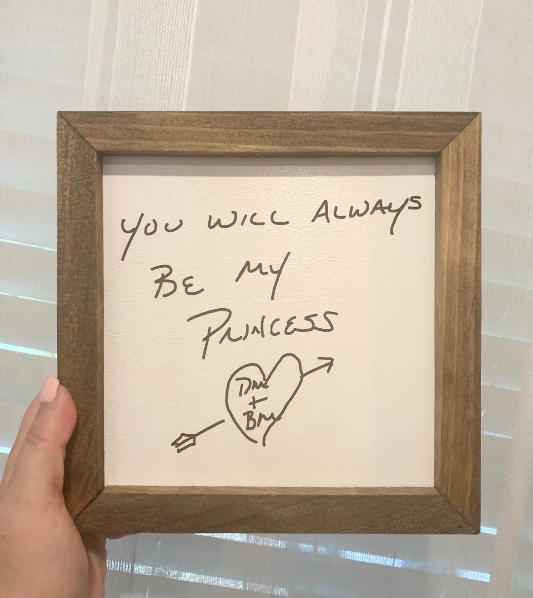 Engraved Handwritten Sing/ Handwriting Art/ Farmhouse/ Memorial Gift ...