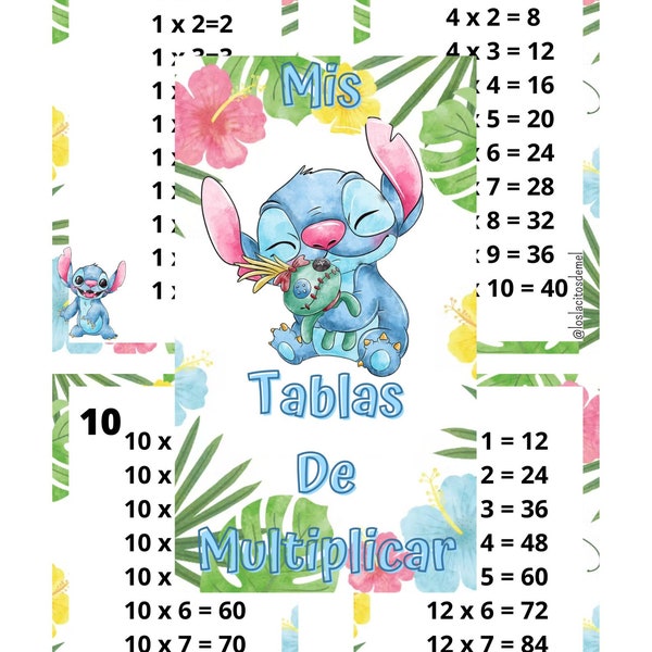 Multiplication Chart Printable - Etsy