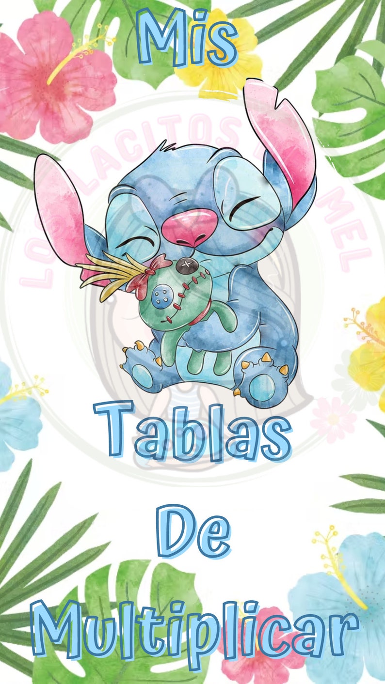 Tablas de multiplicar Stitch-Imprimible - Etsy México