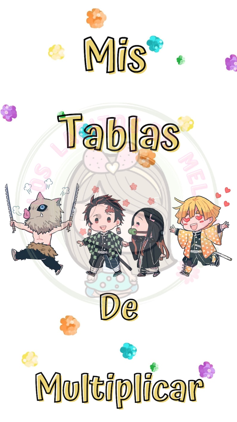 Tablas de Multiplicar Demon Slayer - Etsy España