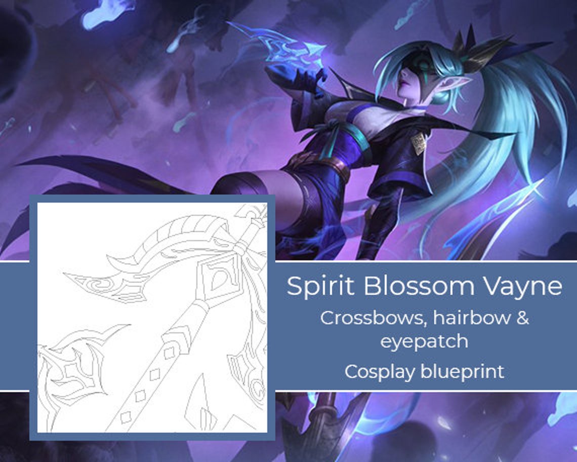 Spirit Blossom Vayne Crossbow Package Blueprints | Etsy