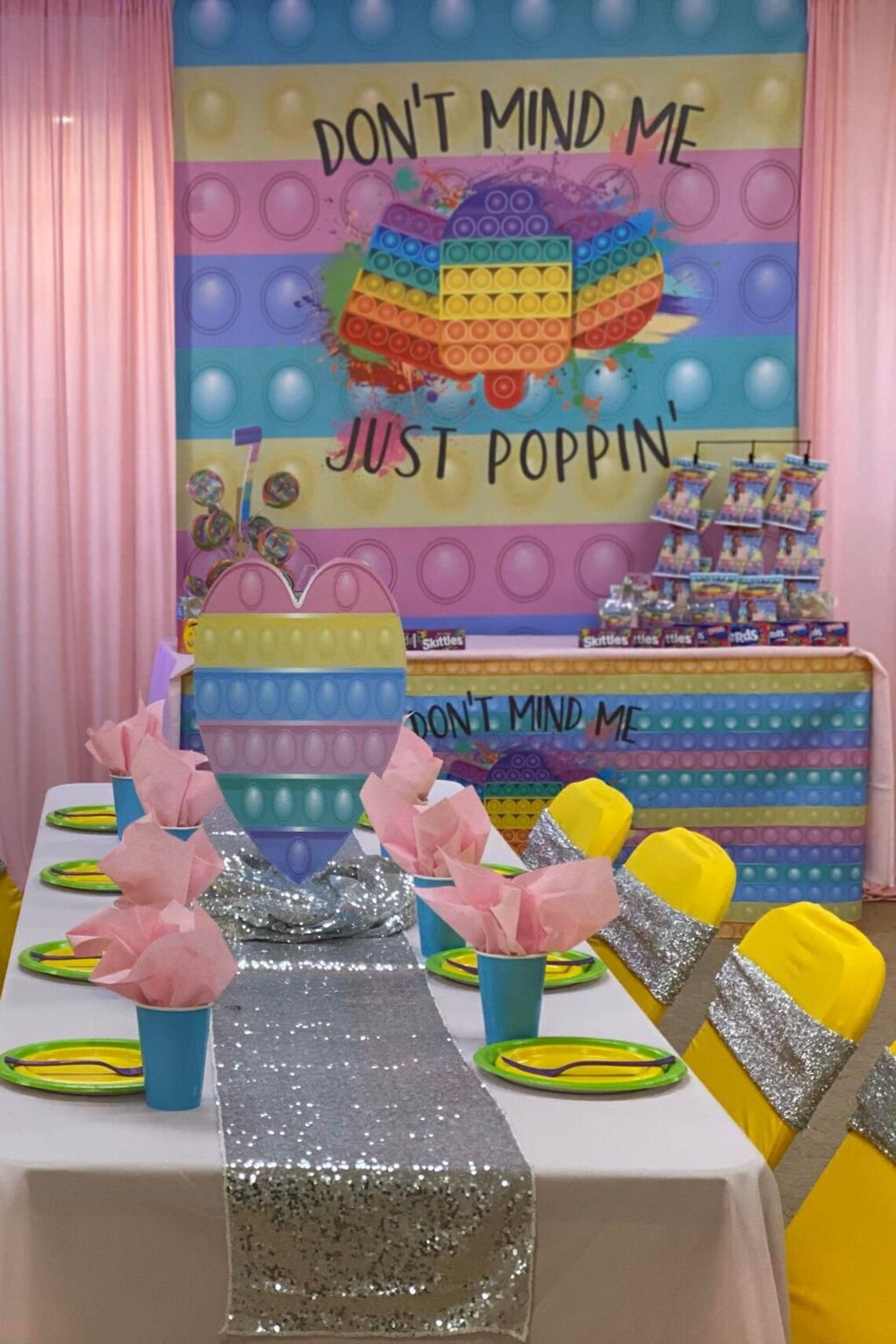 Pop It Backdrop and Table Front - Etsy