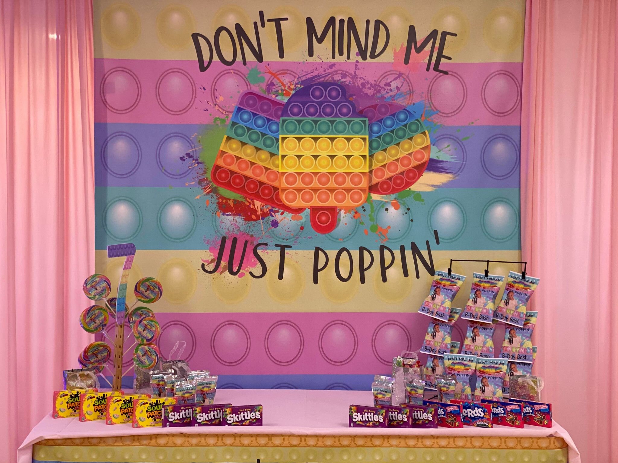 Pop It Backdrop and Table Front - Etsy