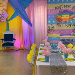Pop It Backdrop and Table Front - Etsy