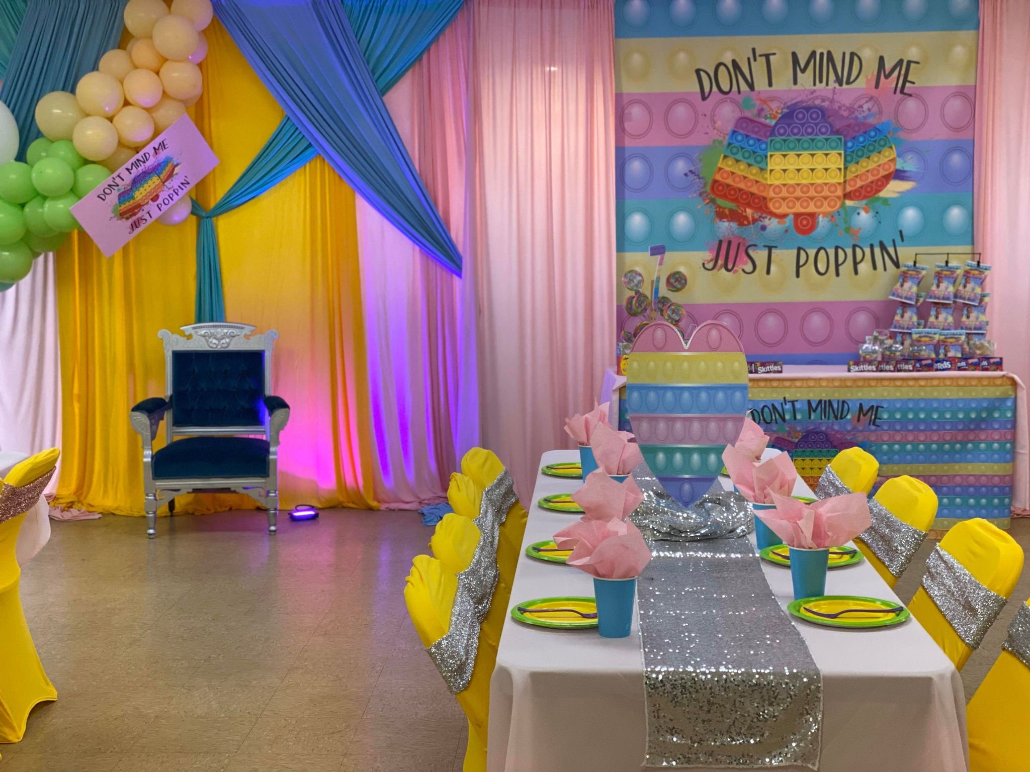 Pop It Backdrop and Table Front - Etsy