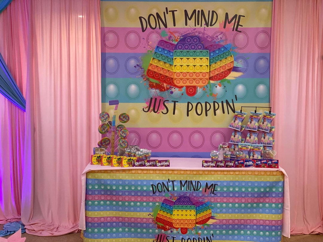 Pop It Backdrop and Table Front - Etsy