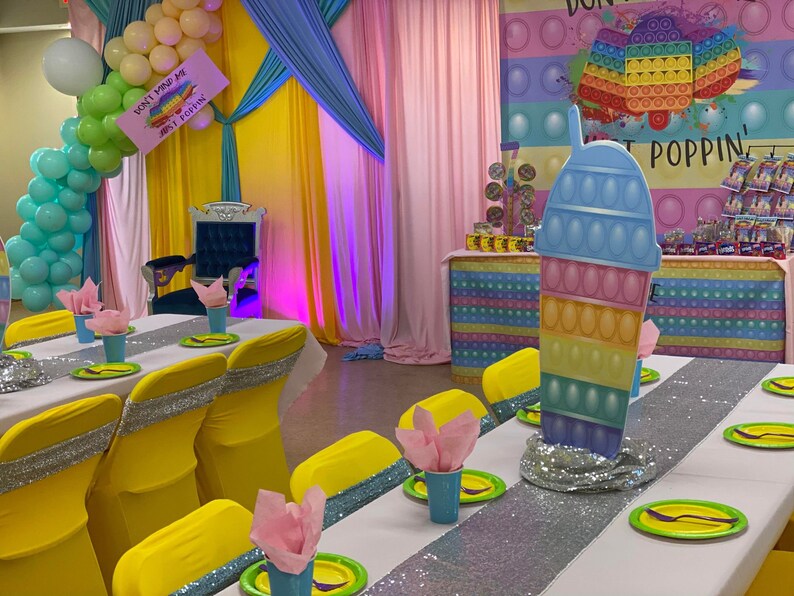 Pop It Backdrop and Table Front - Etsy