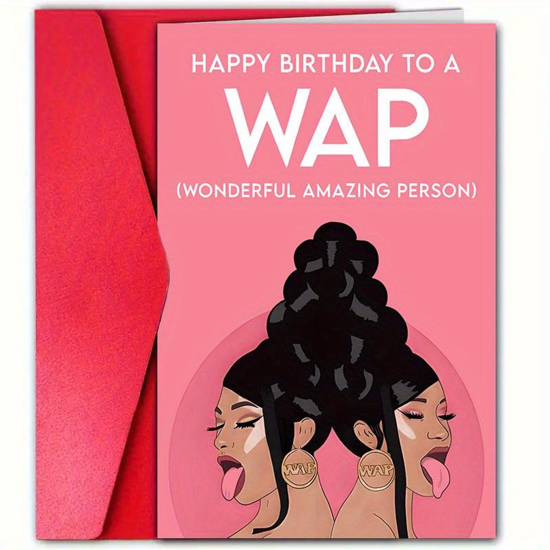 Happy Birthday to a WAP Funny Birthday Card 7x4.62 Inches Wonderful Amazing Person - Etsy