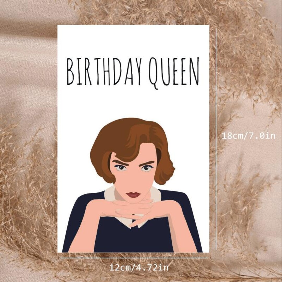 Birthday Queen Greeting Card Perfect for Birthday Royalty 7x4.72 Inches ...