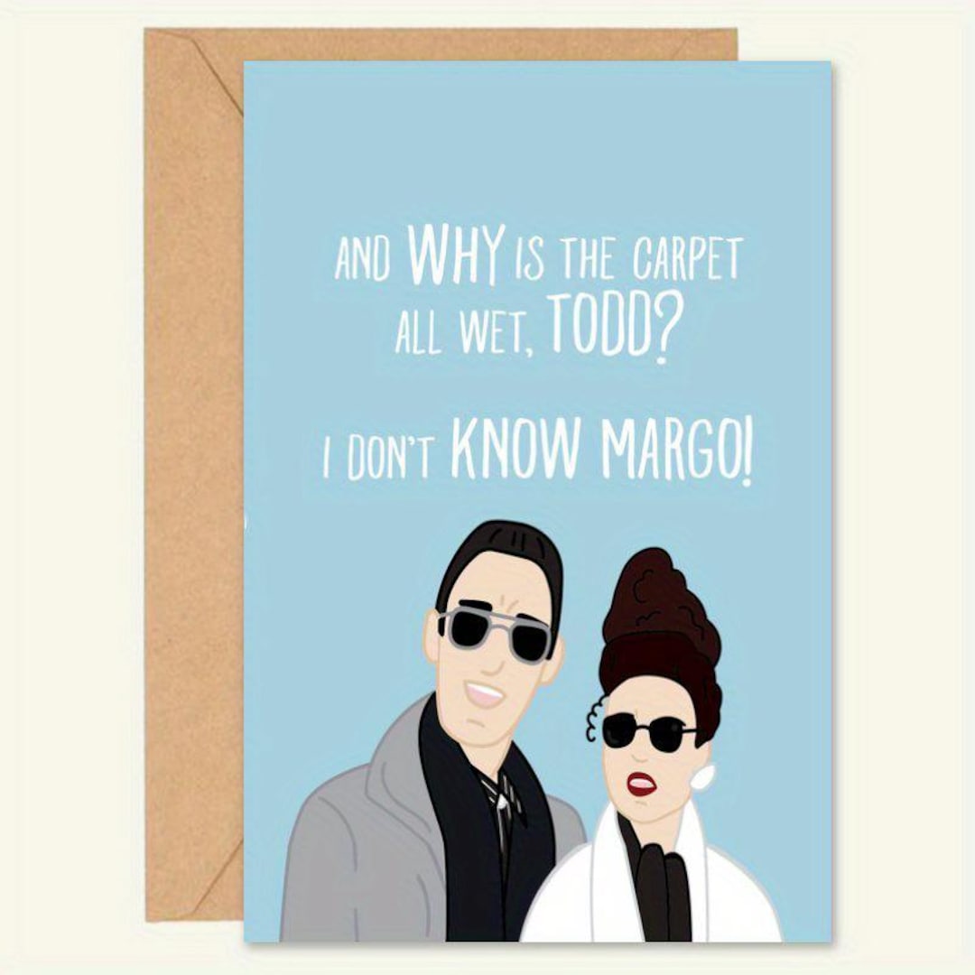 Todd and Margo Christmas Vacation Card Funny 7.1x4.7 Inch Movie Quote ...