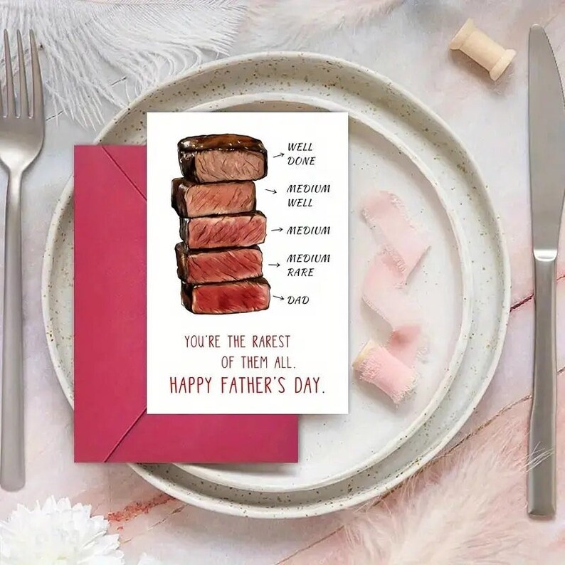 You're the Rarest of Them All Happy Father's Day Card 7.1x4.7 in Blank ...